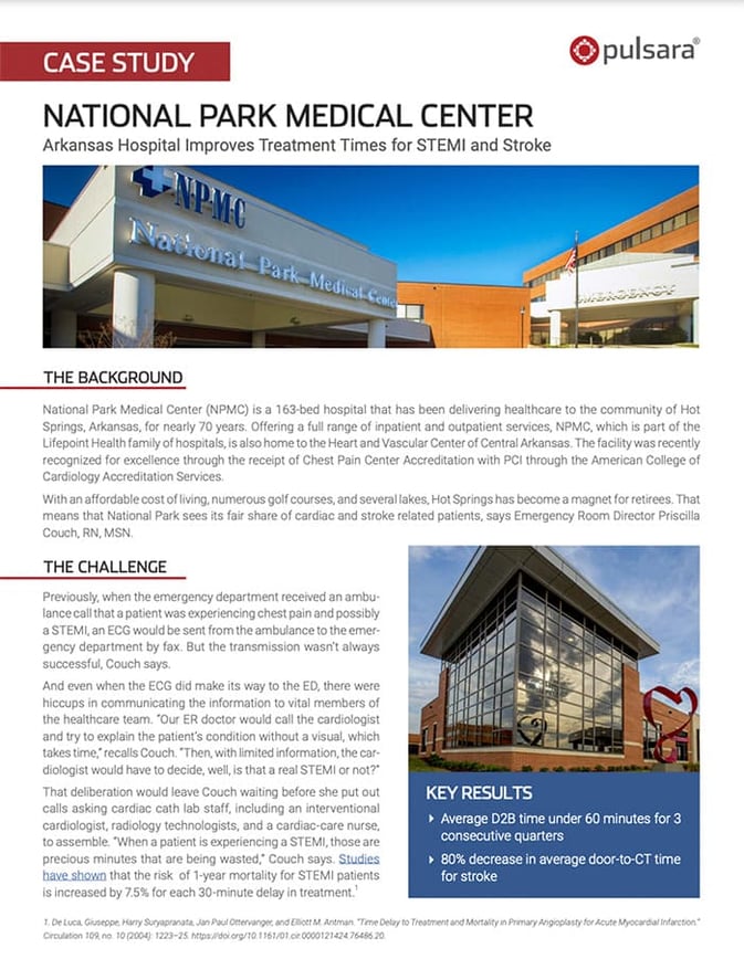 National Park Medical Center Improves Treatment Times for STEMI and Stroke